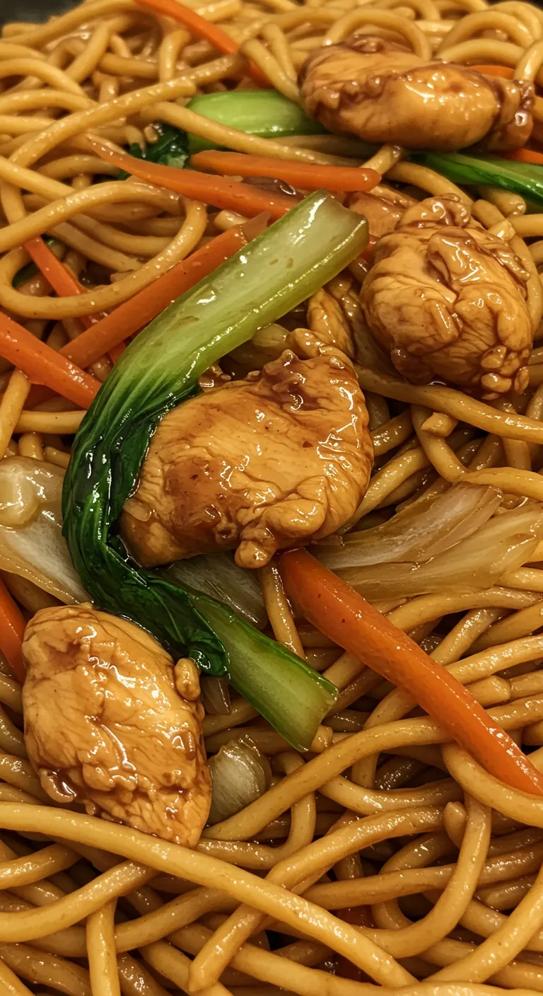 Chicken Chow Mein with the Ultimate Sauce