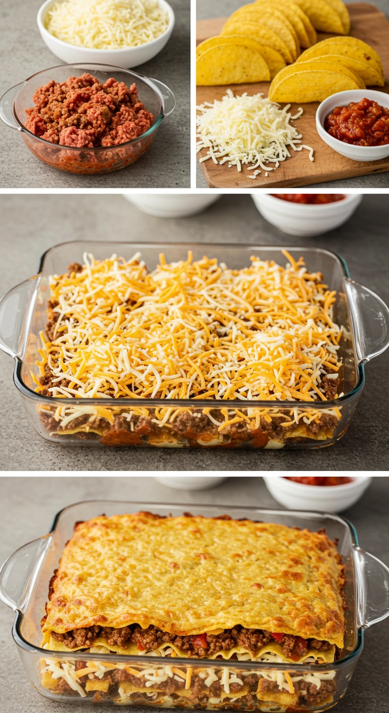 Taco Lasagna Dish Recipe