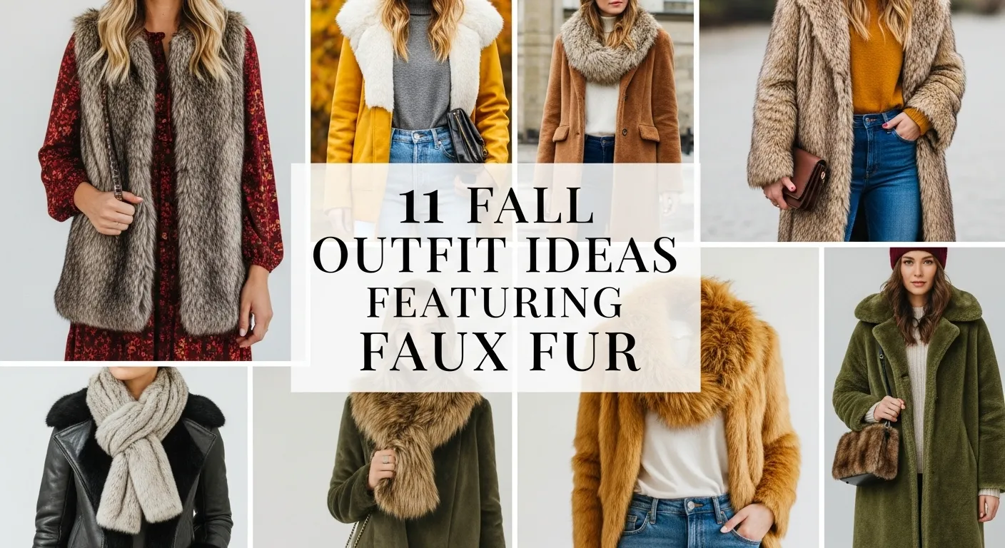 11 Fall Outfit Ideas Featuring Faux Fur