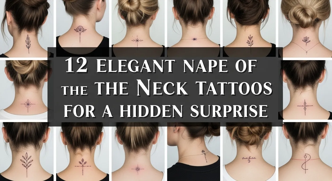 12 Elegant Nape of the Neck Tattoos for a Hidden Surprise