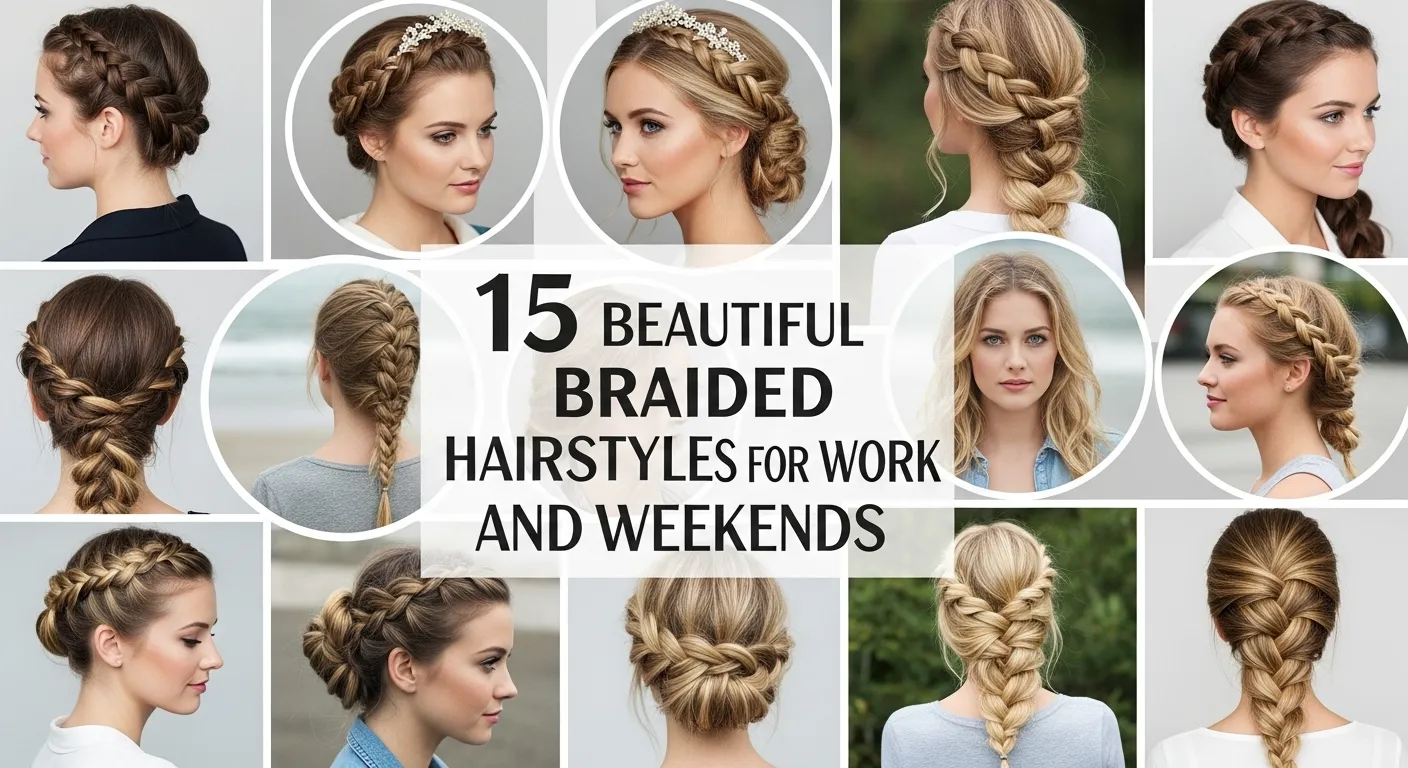15 Beautiful Braided Hairstyles for Work and Weekends