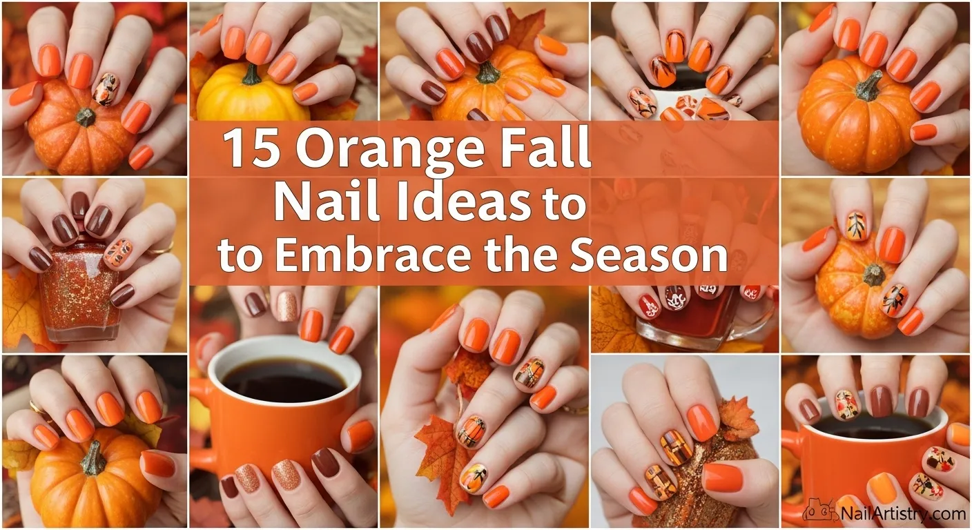 15 Orange Fall Nail Ideas to Embrace the Season