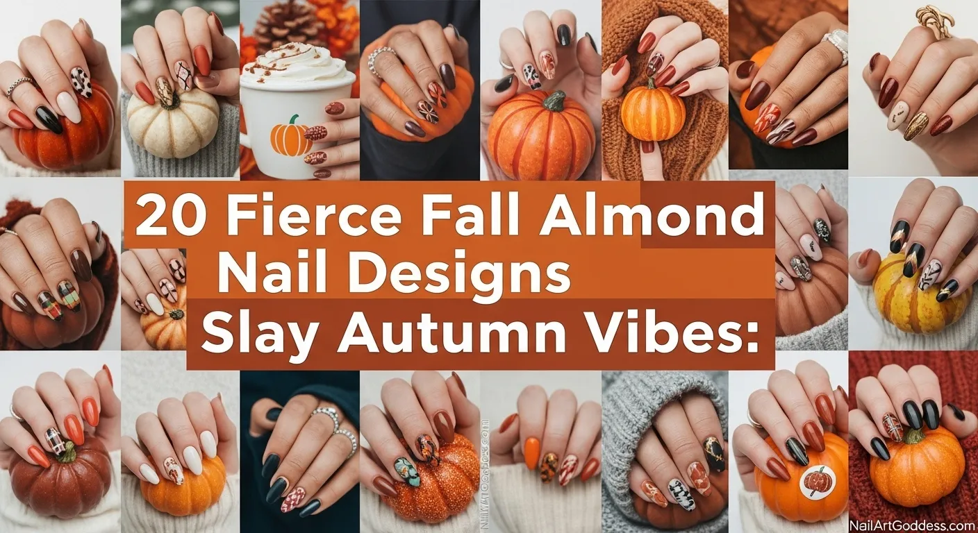 20 Fierce Fall Almond Nail Designs Slay Autumn Vibes: