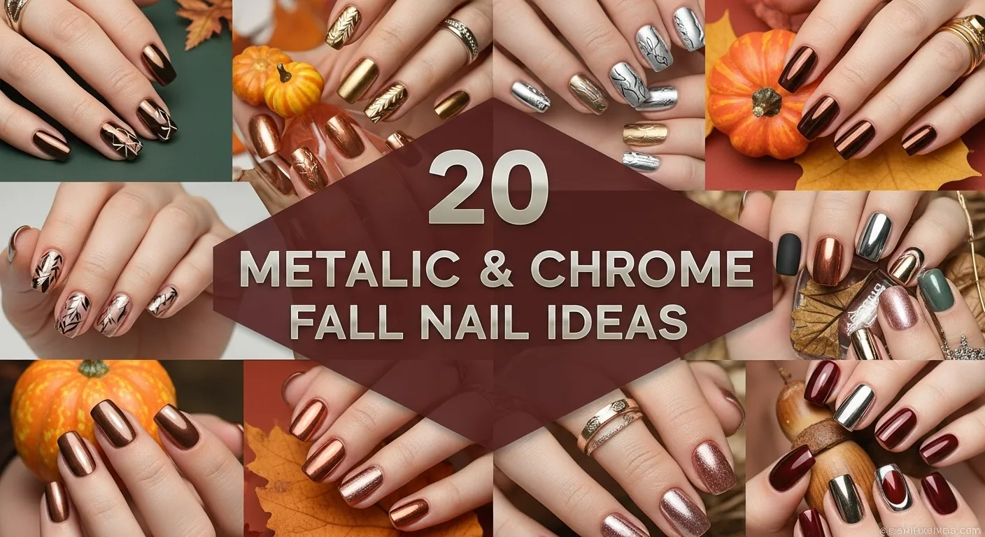 20 Metallic & Chrome Fall Nail Ideas That'll Make Your Fingers Sparkle ...