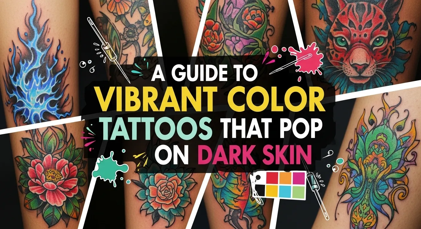 A Guide to Vibrant Color Tattoos That Pop on Dark Skin