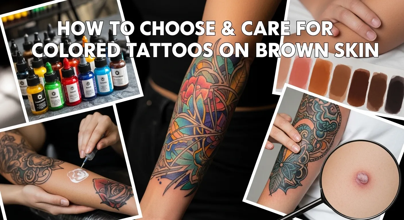 How to Choose & Care for Colored Tattoos on Brown Skin