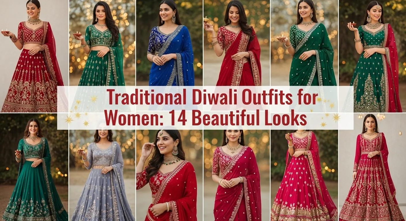 Traditional Diwali Outfits for Women: 14 Beautiful Looks