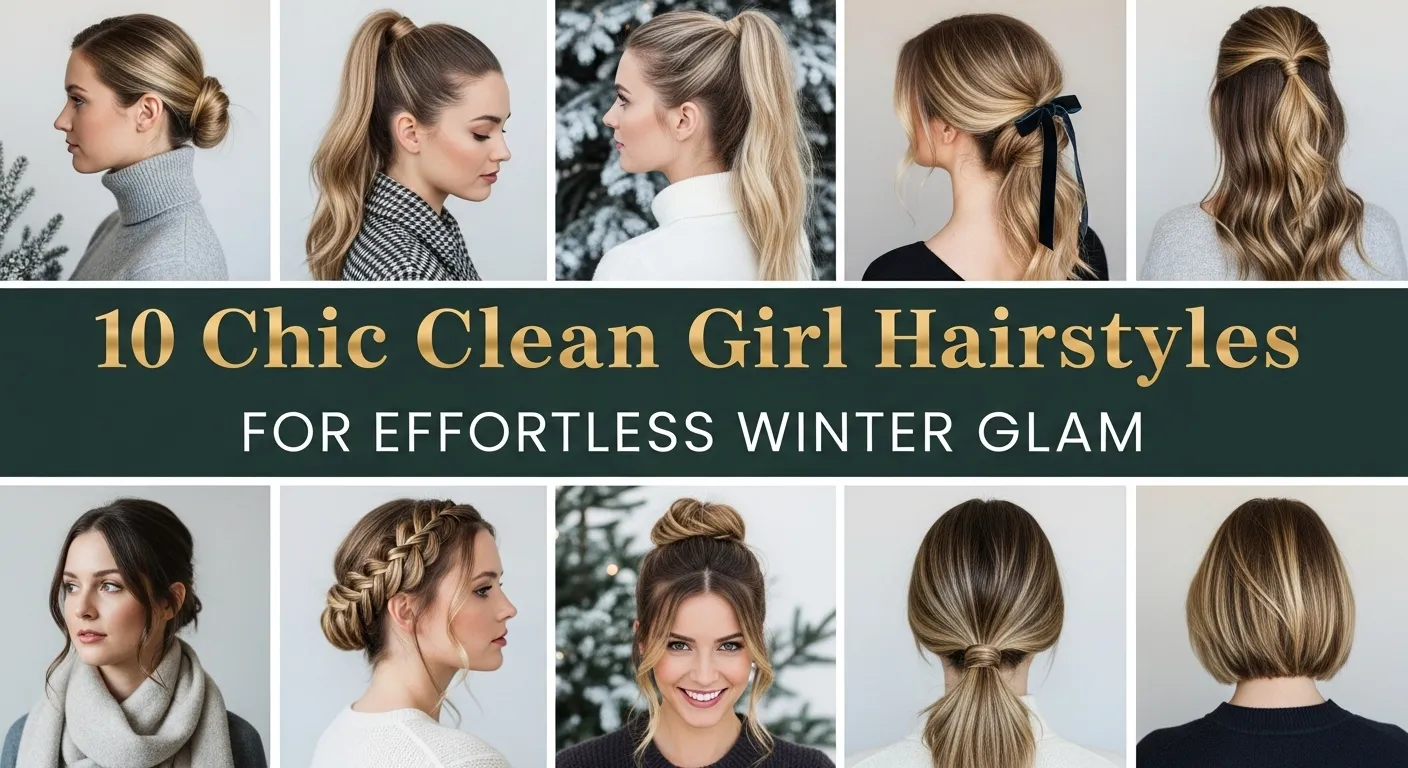 10 Chic Clean Girl Hairstyles for Effortless Winter Glam