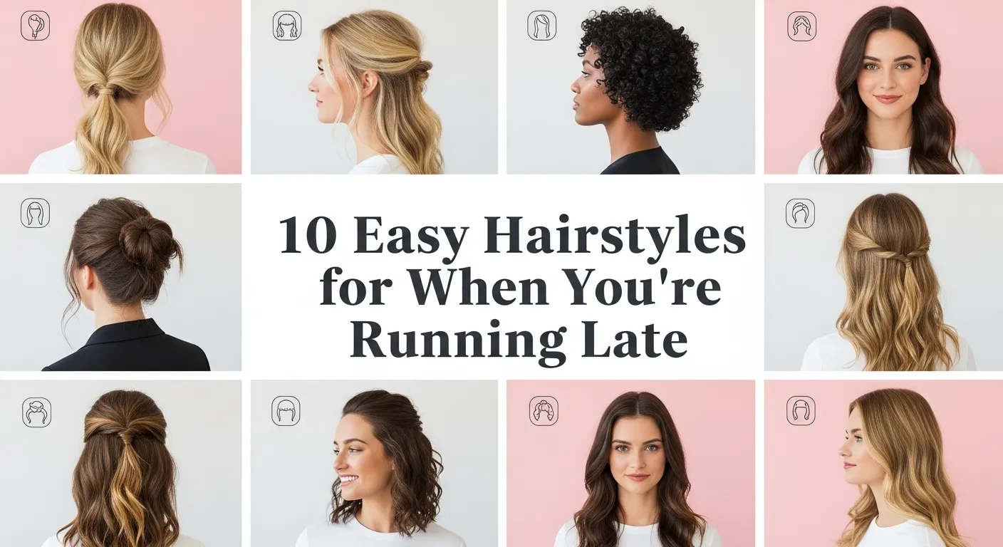 10 Easy Hairstyles for When You're Running Late