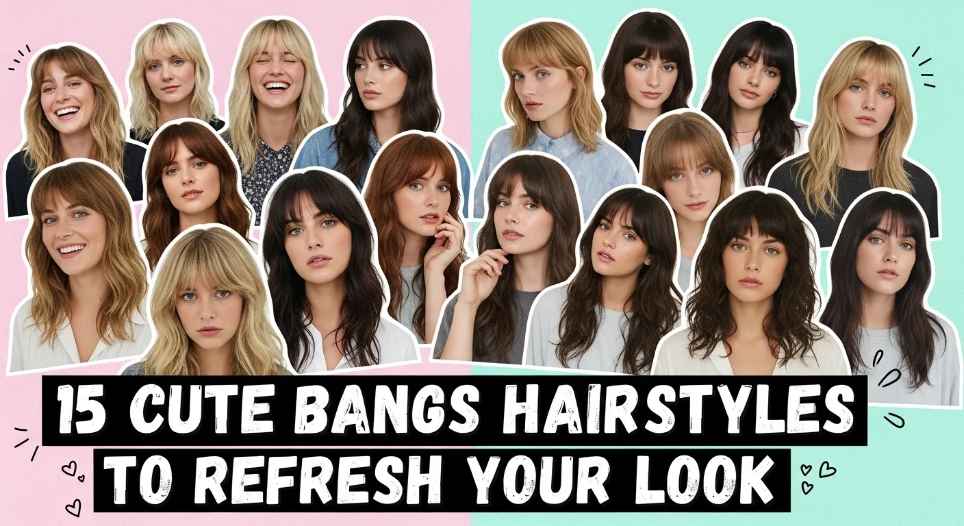 15 Cute Bangs Hairstyles to Refresh Your Look