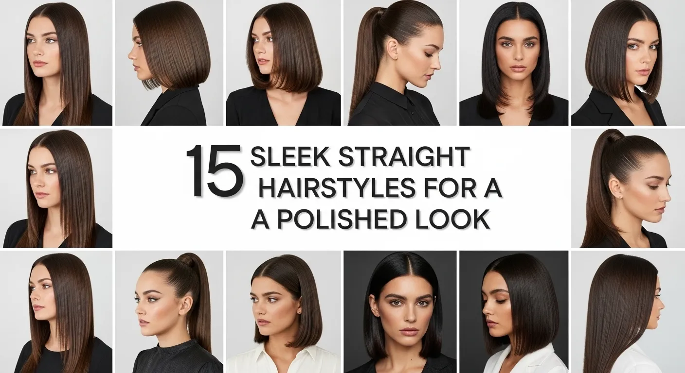 15 Sleek Straight Hairstyles for a Polished Look