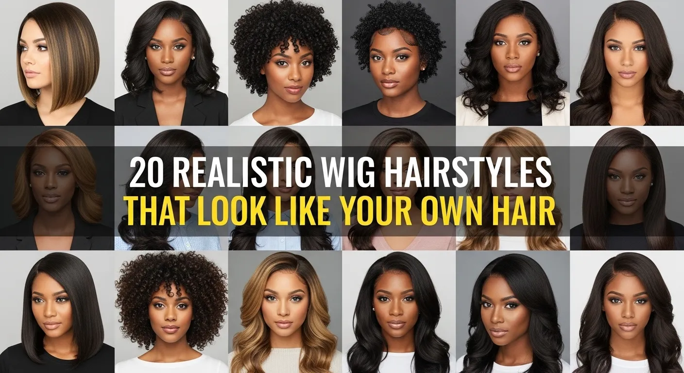 20 Realistic Wig Hairstyles That Look Like Your Own Hair
