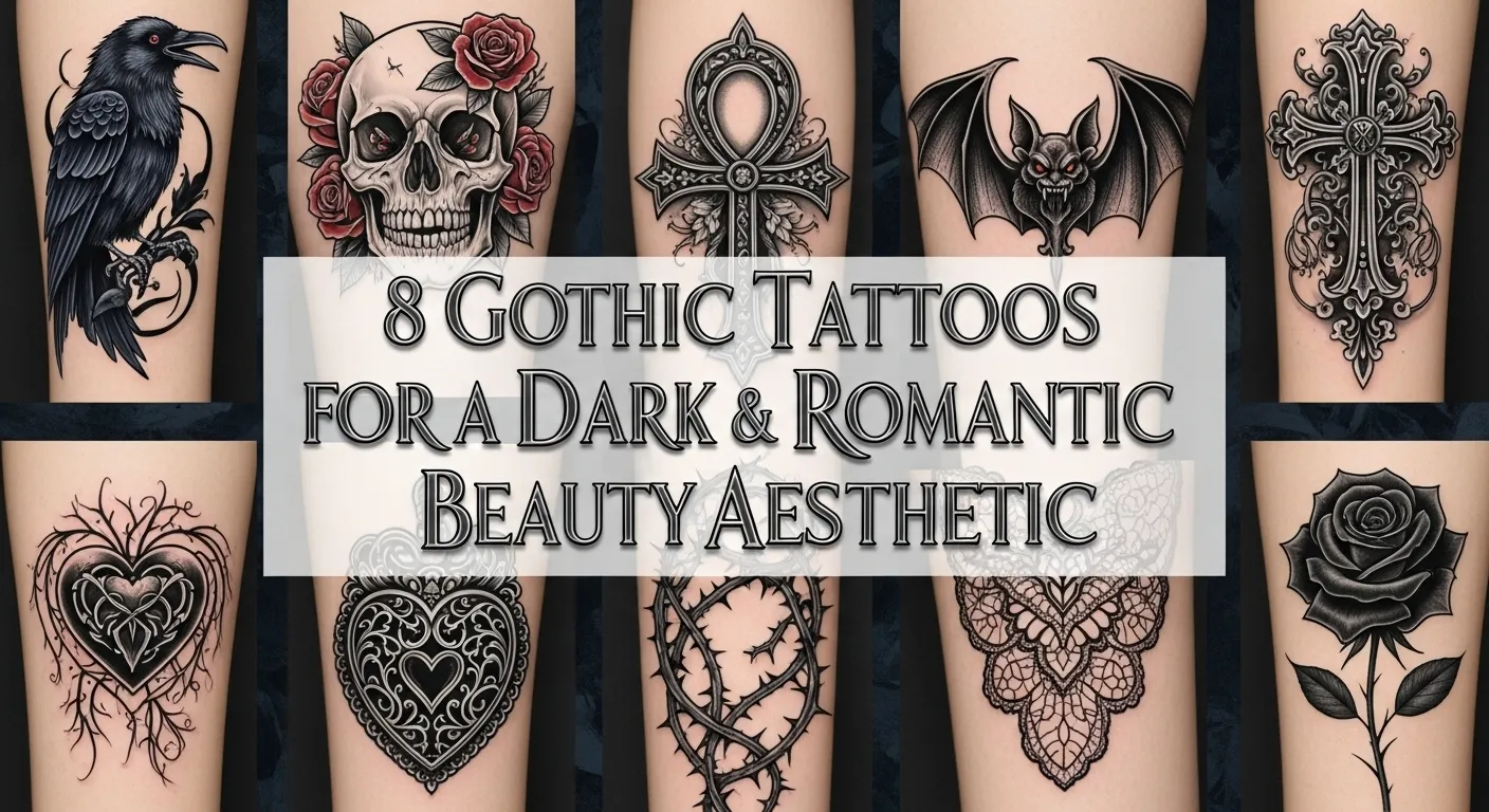 8 Gothic Tattoos for a Dark & Romantic Beauty Aesthetic