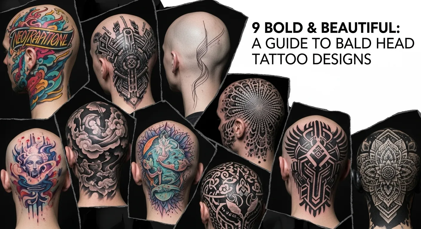 9 Bold & Beautiful: A Guide to Bald Head Tattoo Designs