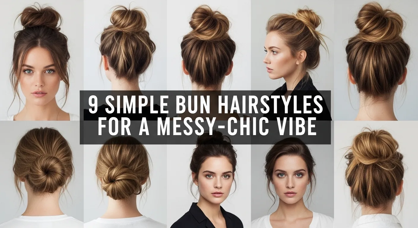 9 Simple Bun Hairstyles for a Messy-Chic Vibe