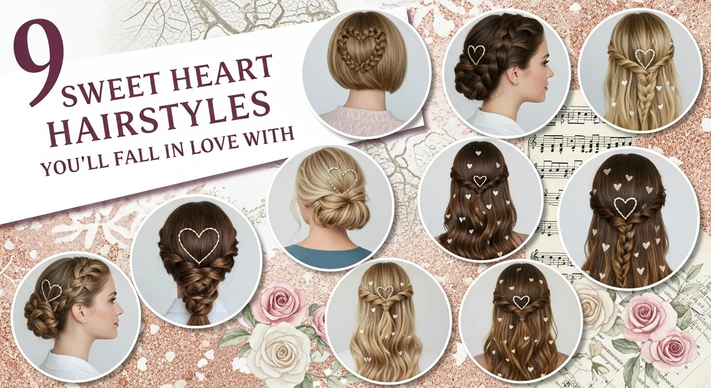 9 Sweet Heart Hairstyles You’ll Fall in Love With
