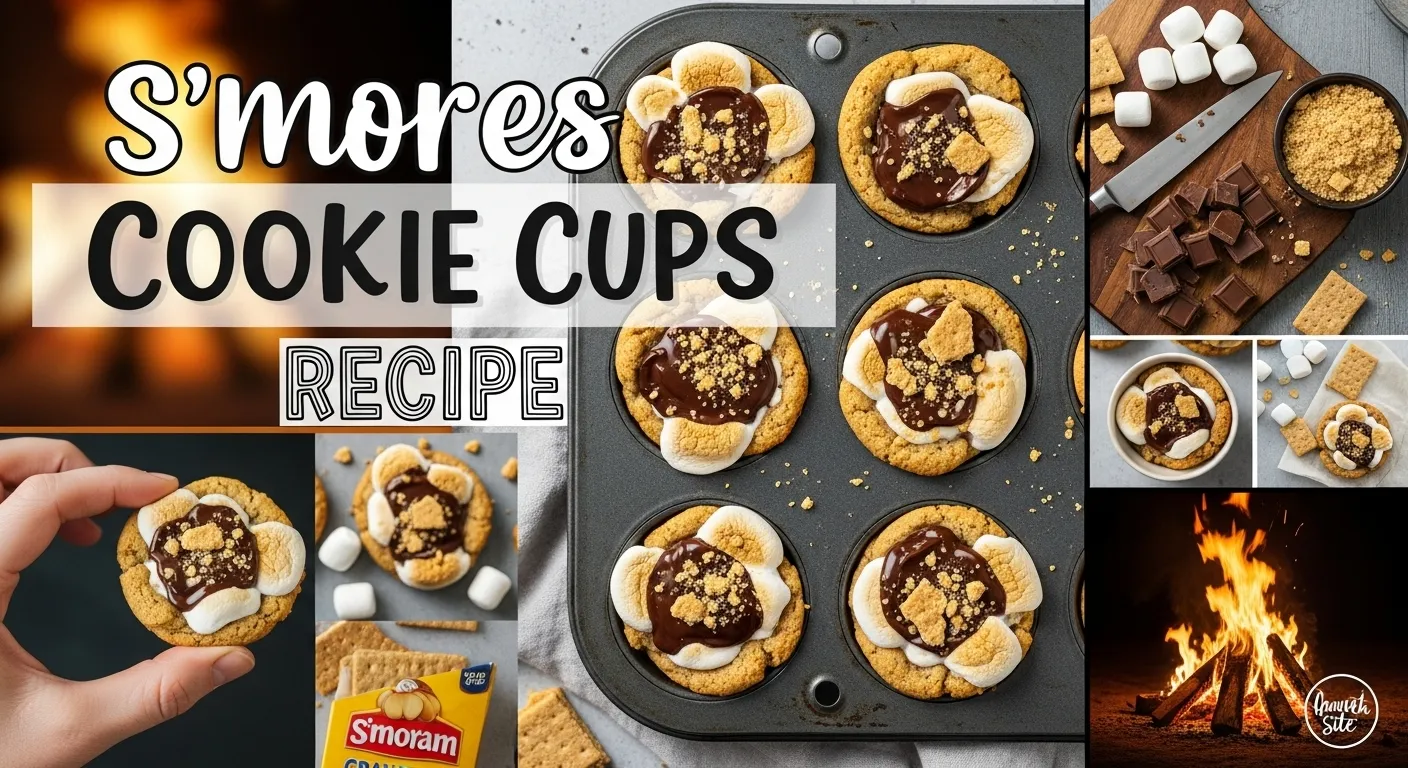 Smores Cookie Cups Recipe