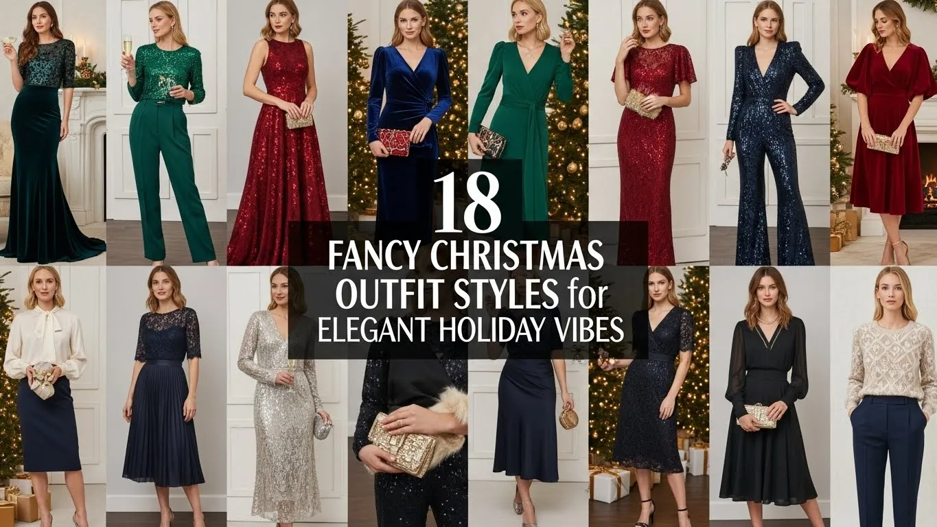 18 Fancy Christmas Outfit Styles for Elegant Holiday Vibes