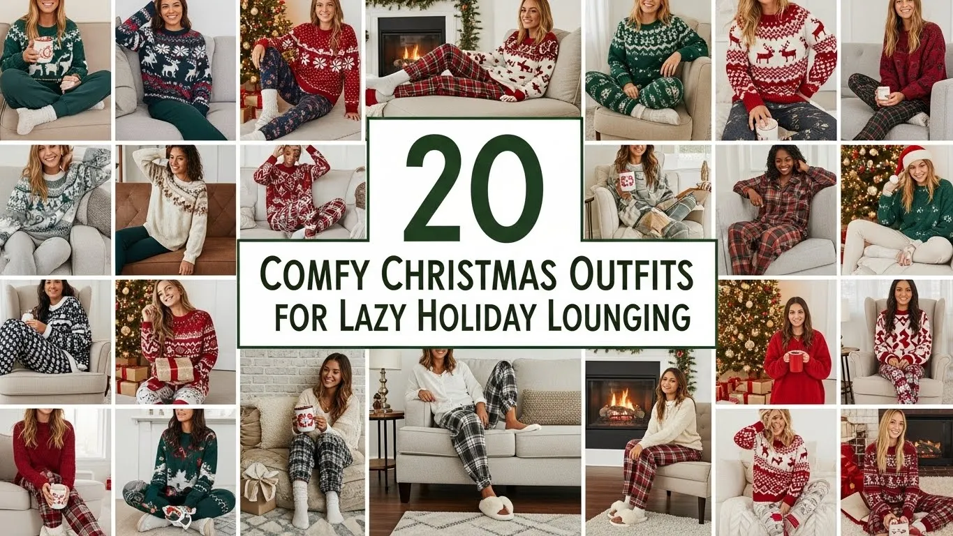 20 Comfy Christmas Outfits for Lazy Holiday Lounging