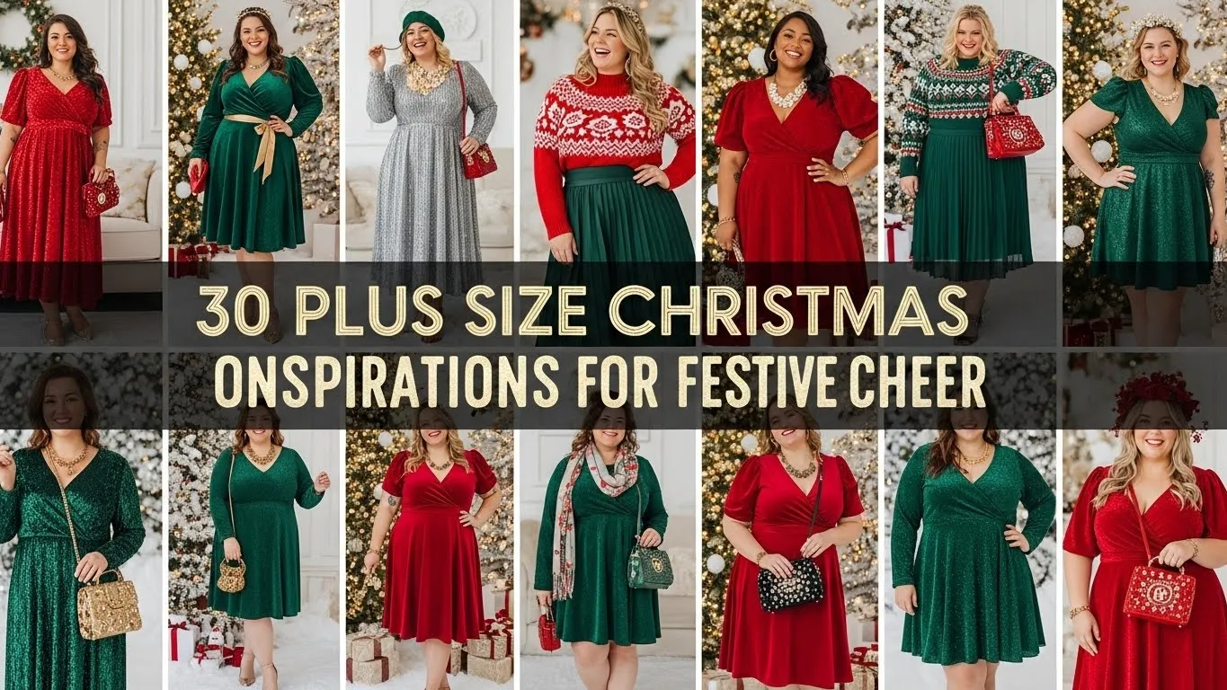 30 Plus Size Christmas Outfit Inspirations for Festive Cheer