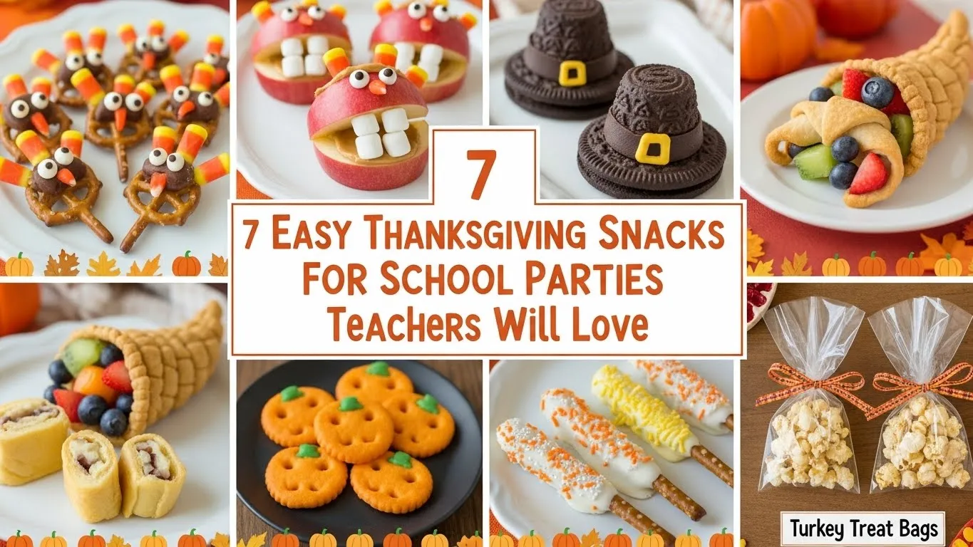 7 Easy Thanksgiving Snacks for School Parties Teachers Will Love